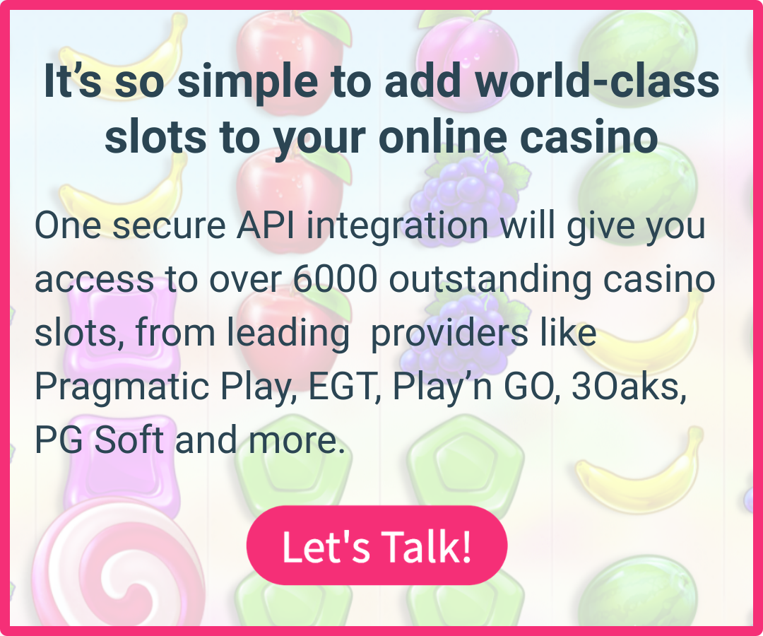 Slots Software API – Online Casino Slot Game Software